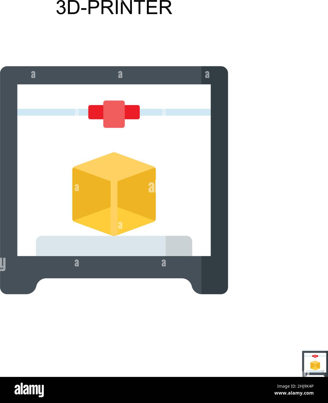 Machine 3d print icon hi-res stock photography and images - Alamy