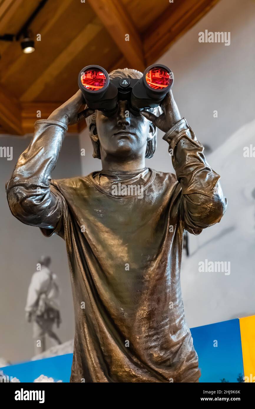 Exhibits in The Craig Thomas Discovery and Visitor Center in Grand ...