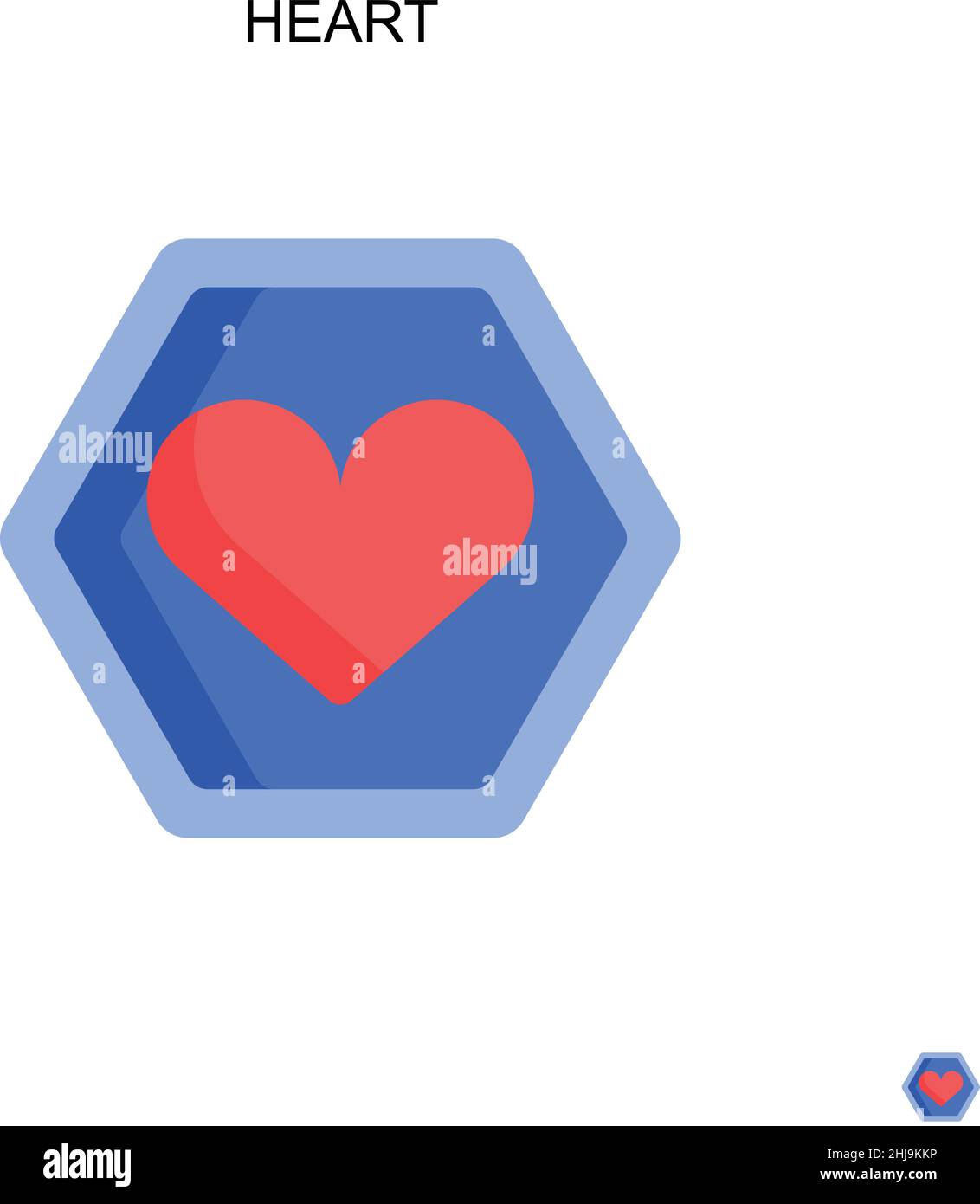Heart Simple vector icon. Illustration symbol design template for web ...