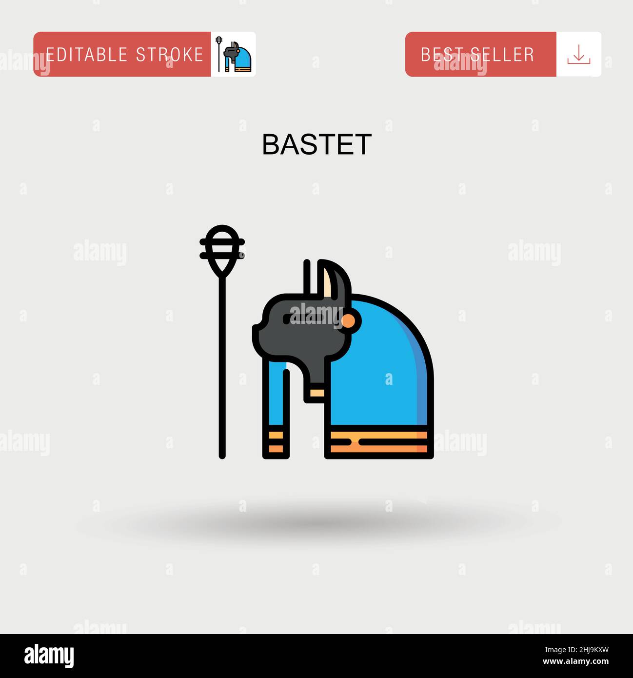 Egyptian cat goddess Stock Vector Images - Alamy