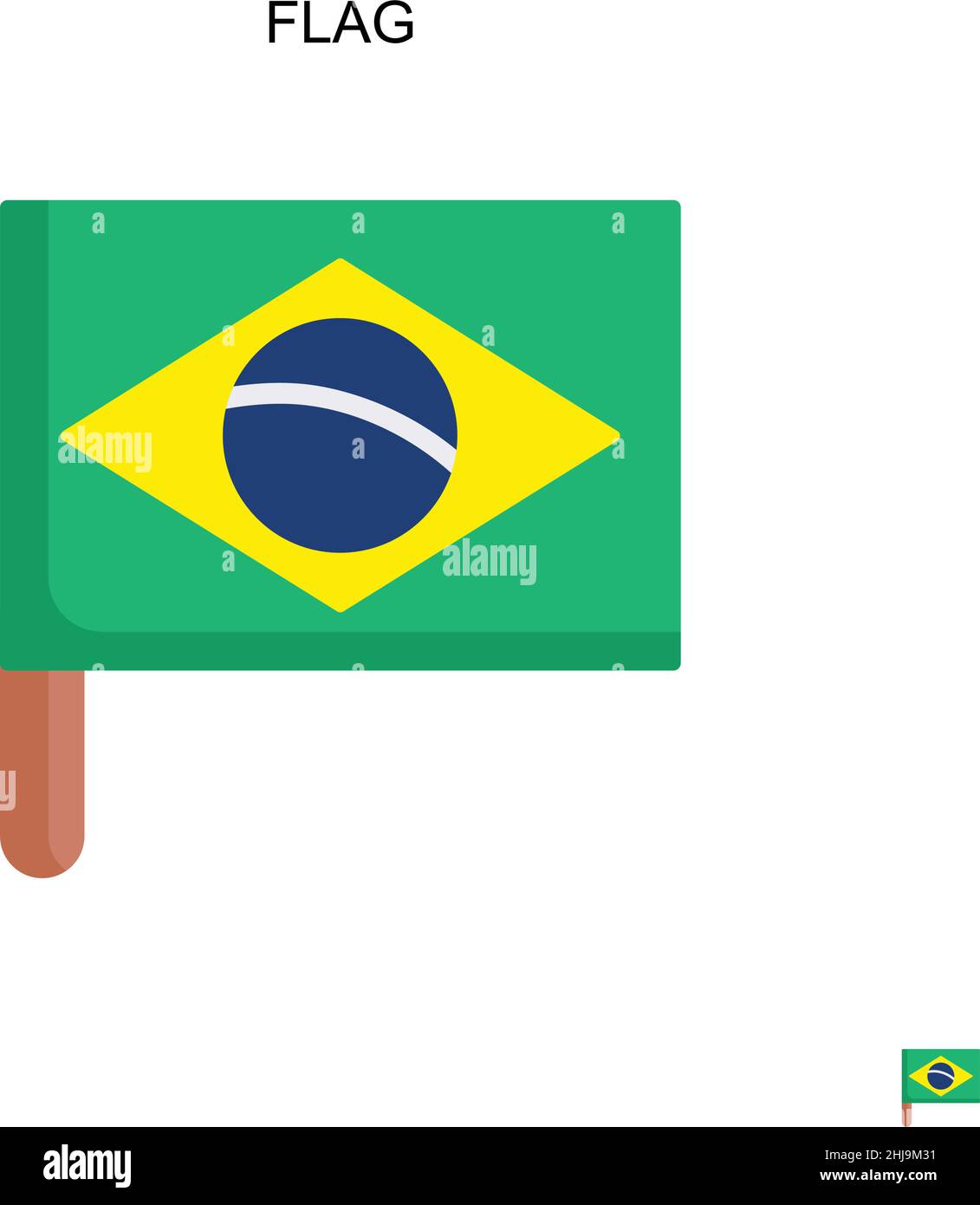 Flag Simple vector icon. Illustration symbol design template for web ...