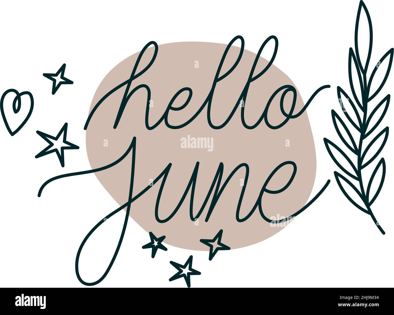 phrase of hello june Stock Vector Image & Art - Alamy