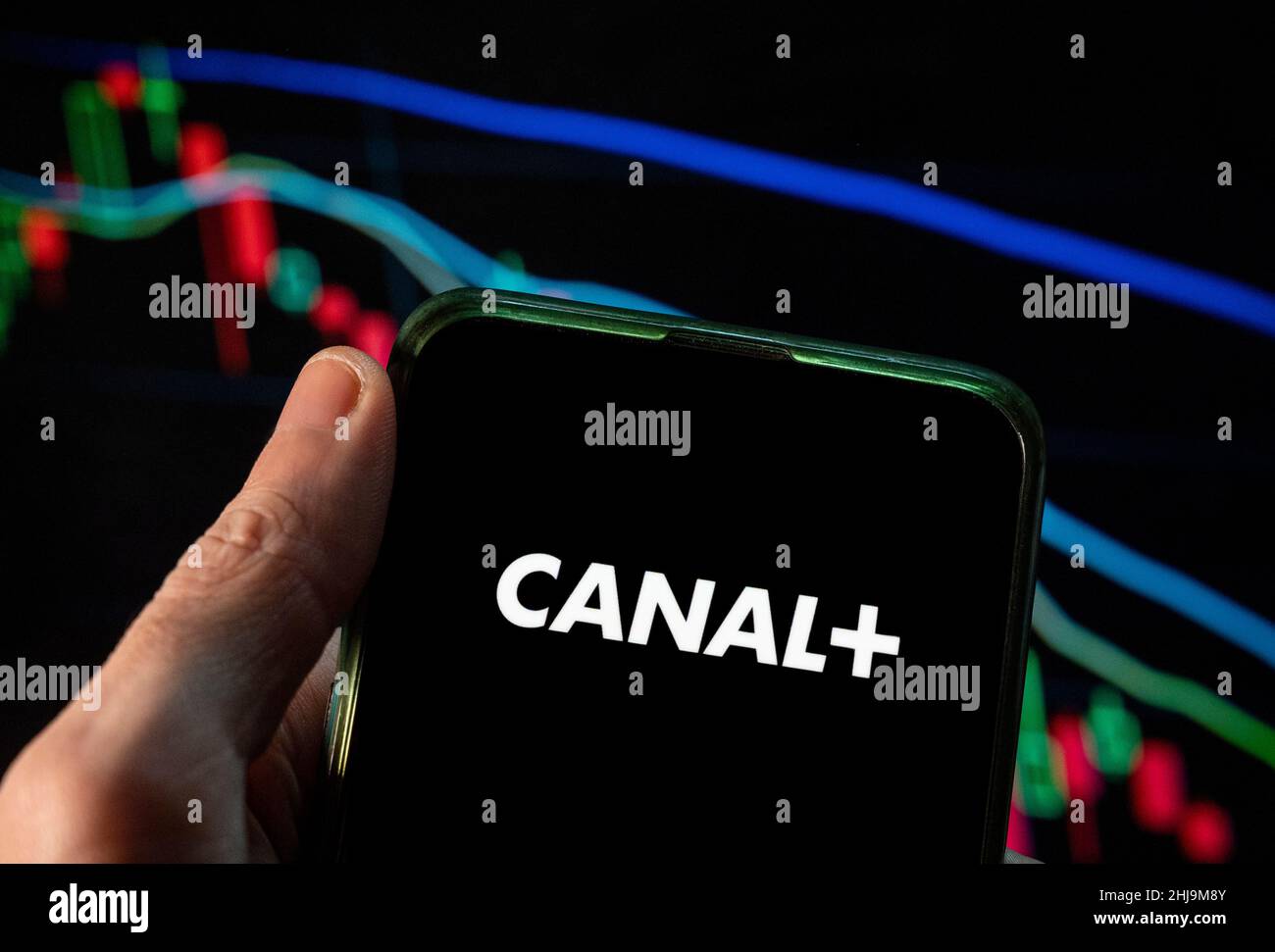 In this photo illustration the French premium television channel ...