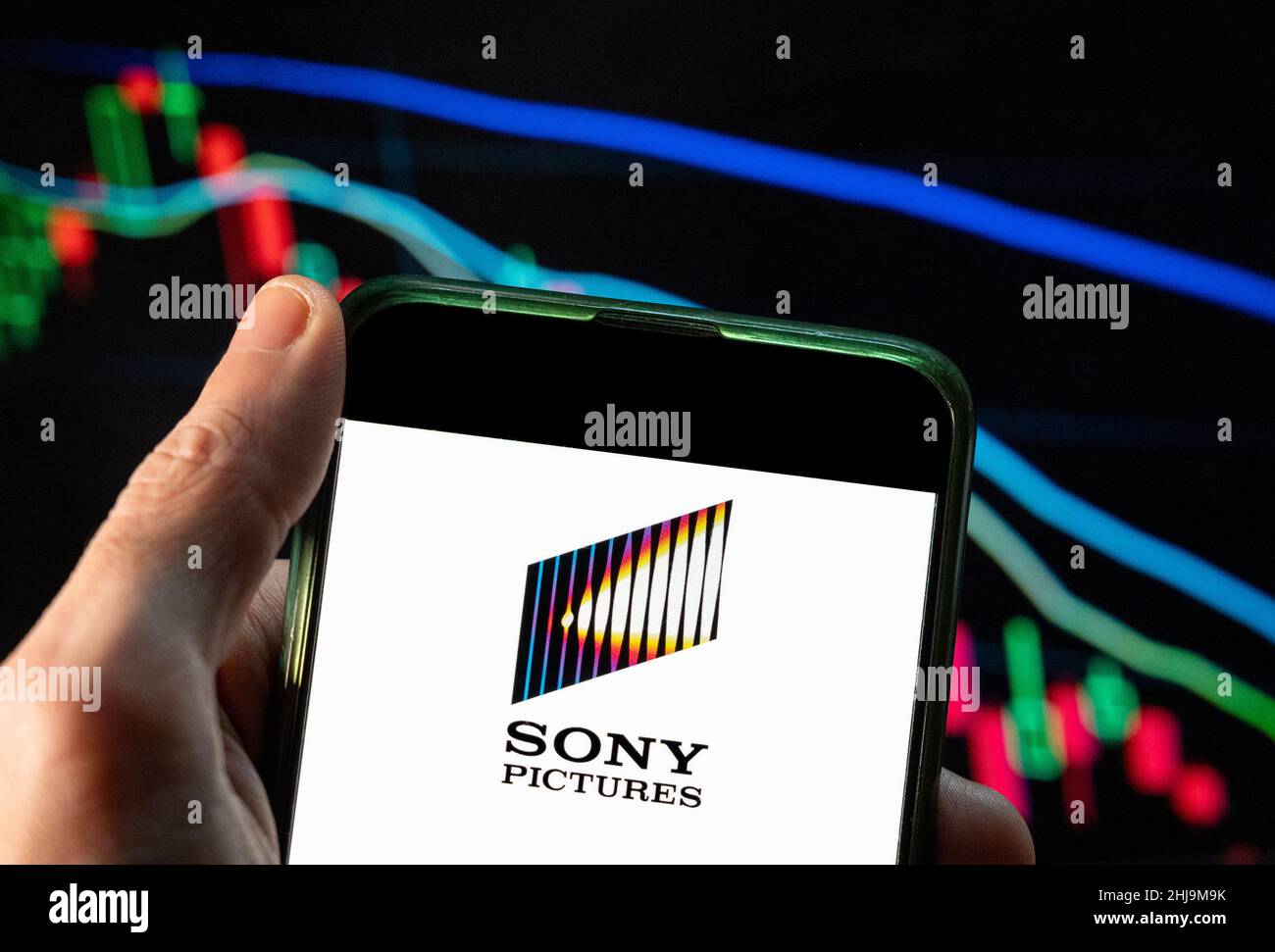 In this photo illustration the American film studio, production and ...