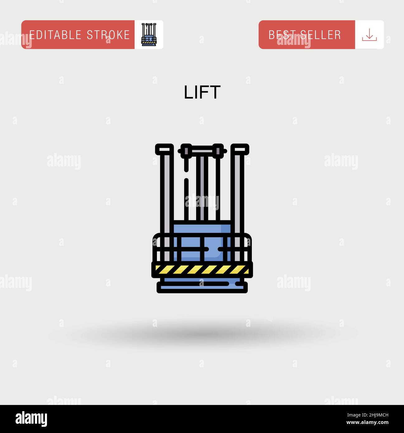 Lift Simple vector icon Stock Vector Image & Art - Alamy