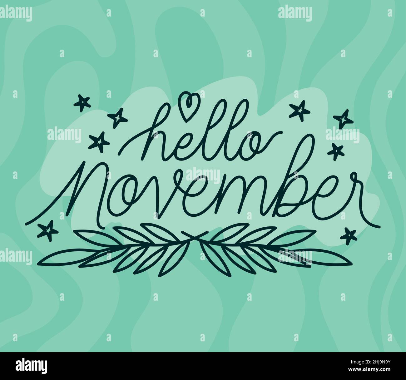 card of hello november Stock Vector Image & Art - Alamy