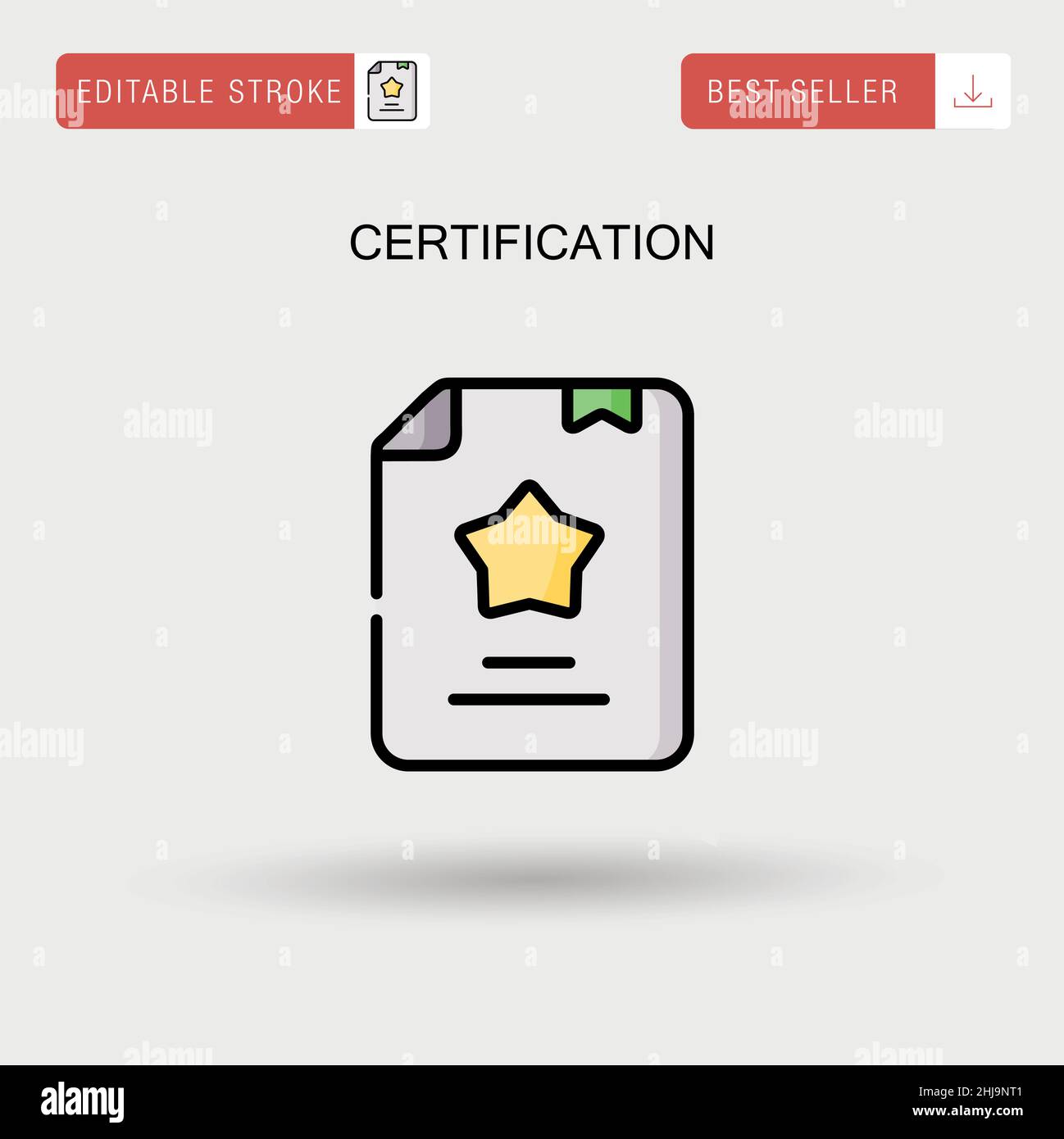 Certification seal award icon hi-res stock photography and images - Alamy