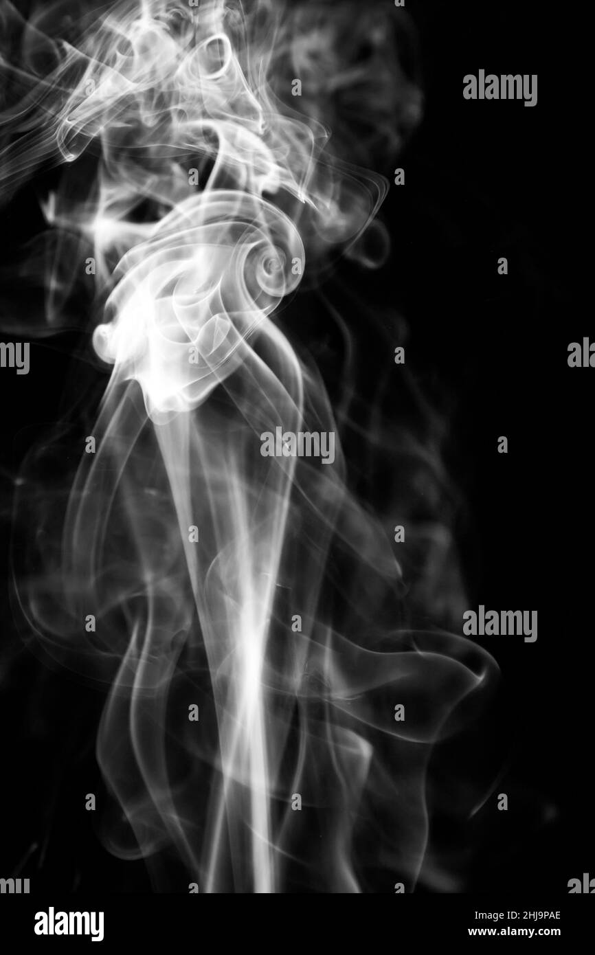 Real closeup black and white smoke vapor texture Stock Photo - Alamy