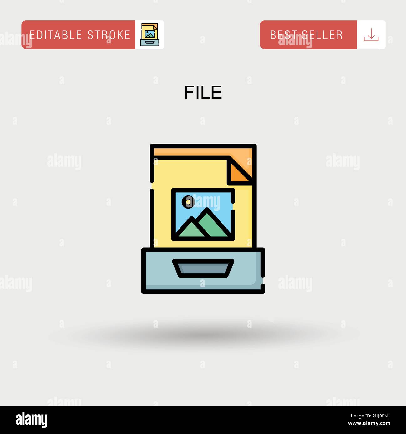 File Simple vector icon Stock Vector Image & Art - Alamy