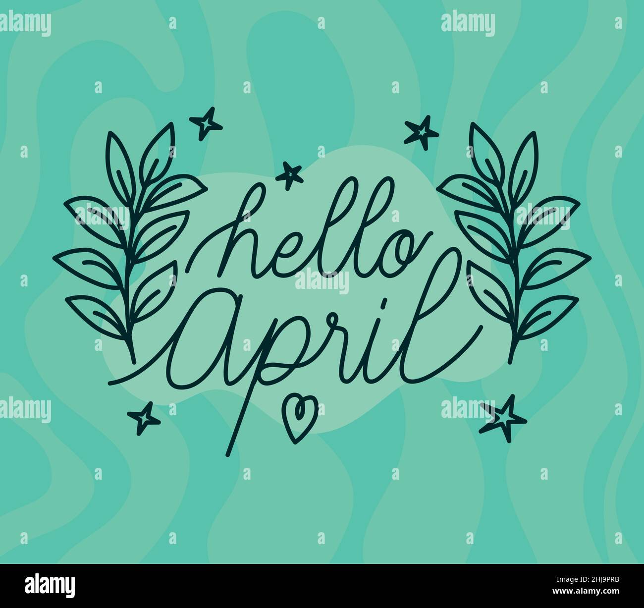 card of hello april Stock Vector Image & Art - Alamy