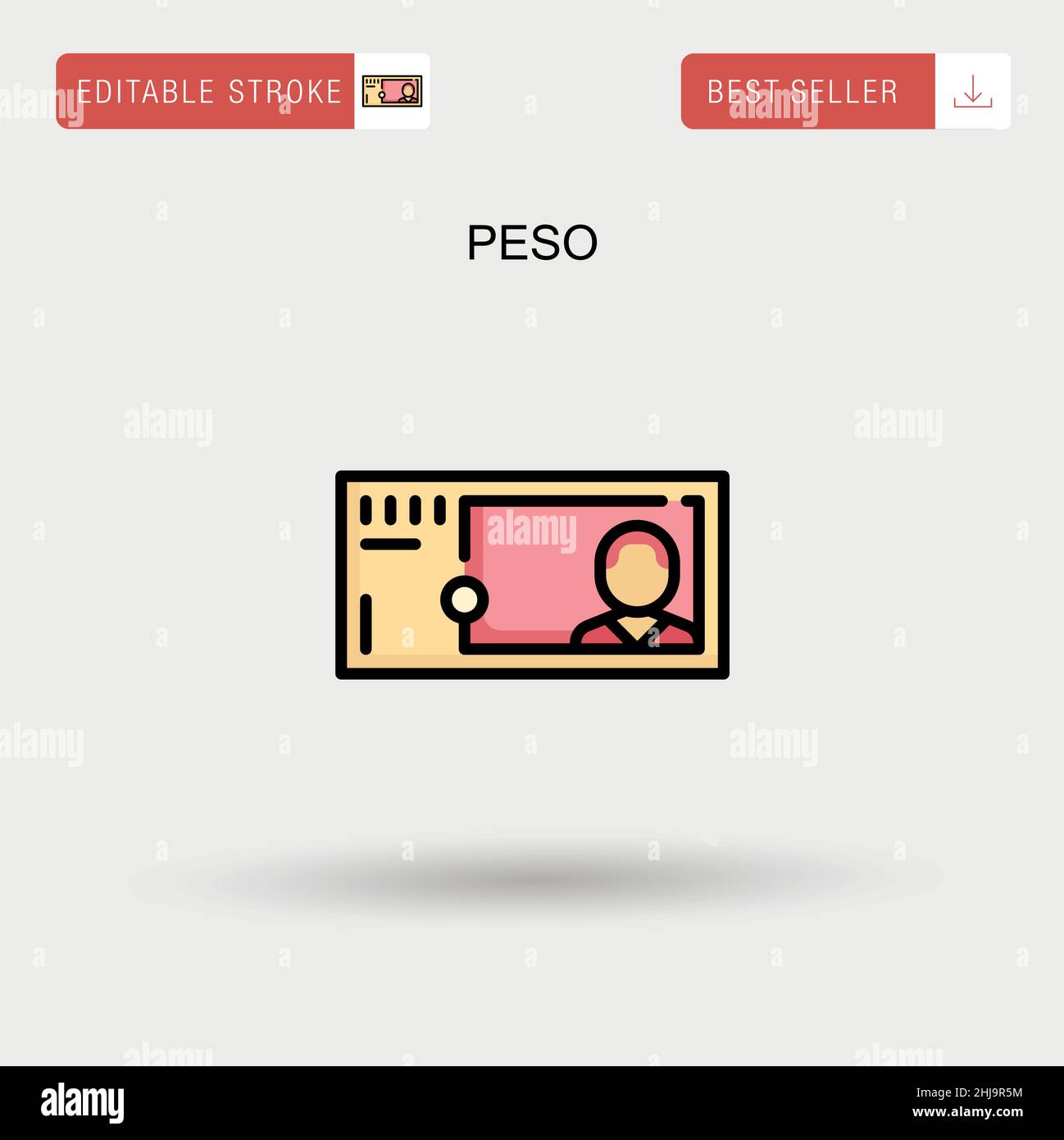 Mexico peso currency note sign Stock Vector Images - Alamy