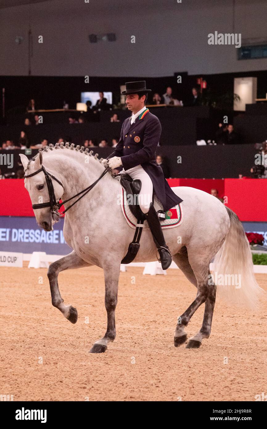 Rodrigo Torres POR with Fogoso during Longines FEI Dressage European ...