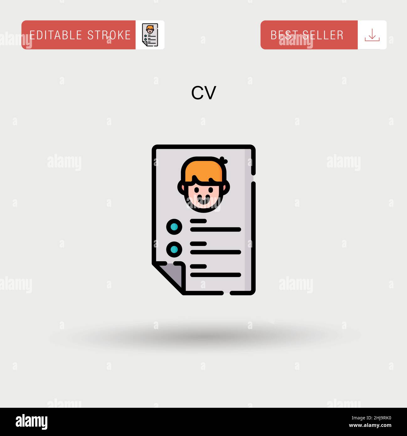 Cv template hi-res stock photography and images - Alamy