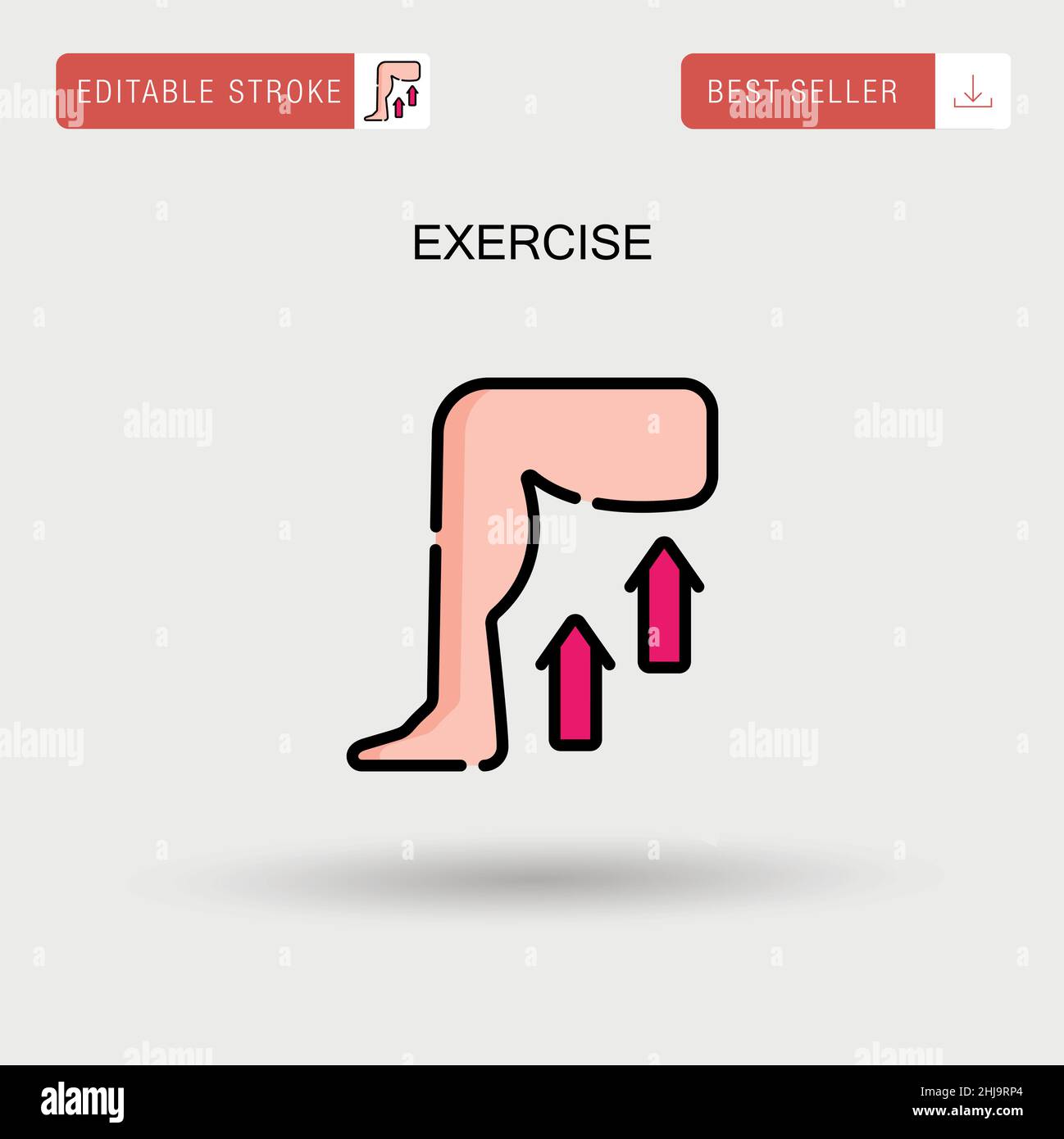 Exercise Simple vector icon Stock Vector Image & Art - Alamy