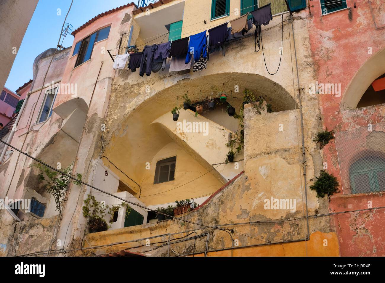 The colorful and characteristic houses of Procida are defined as ...