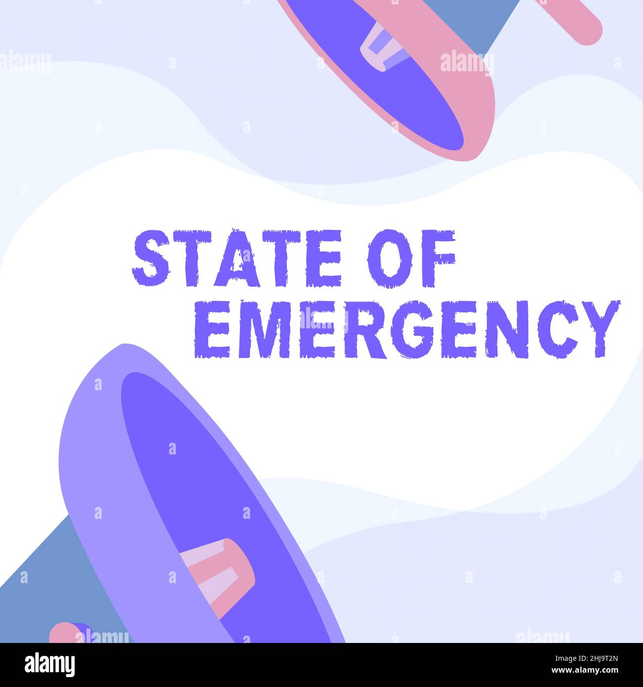 Text showing inspiration State Of Emergency. Business approach ...