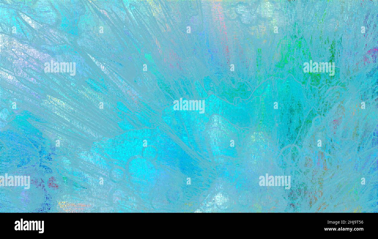 Abstract textured glowing iridescent blue background. Design, art Stock ...