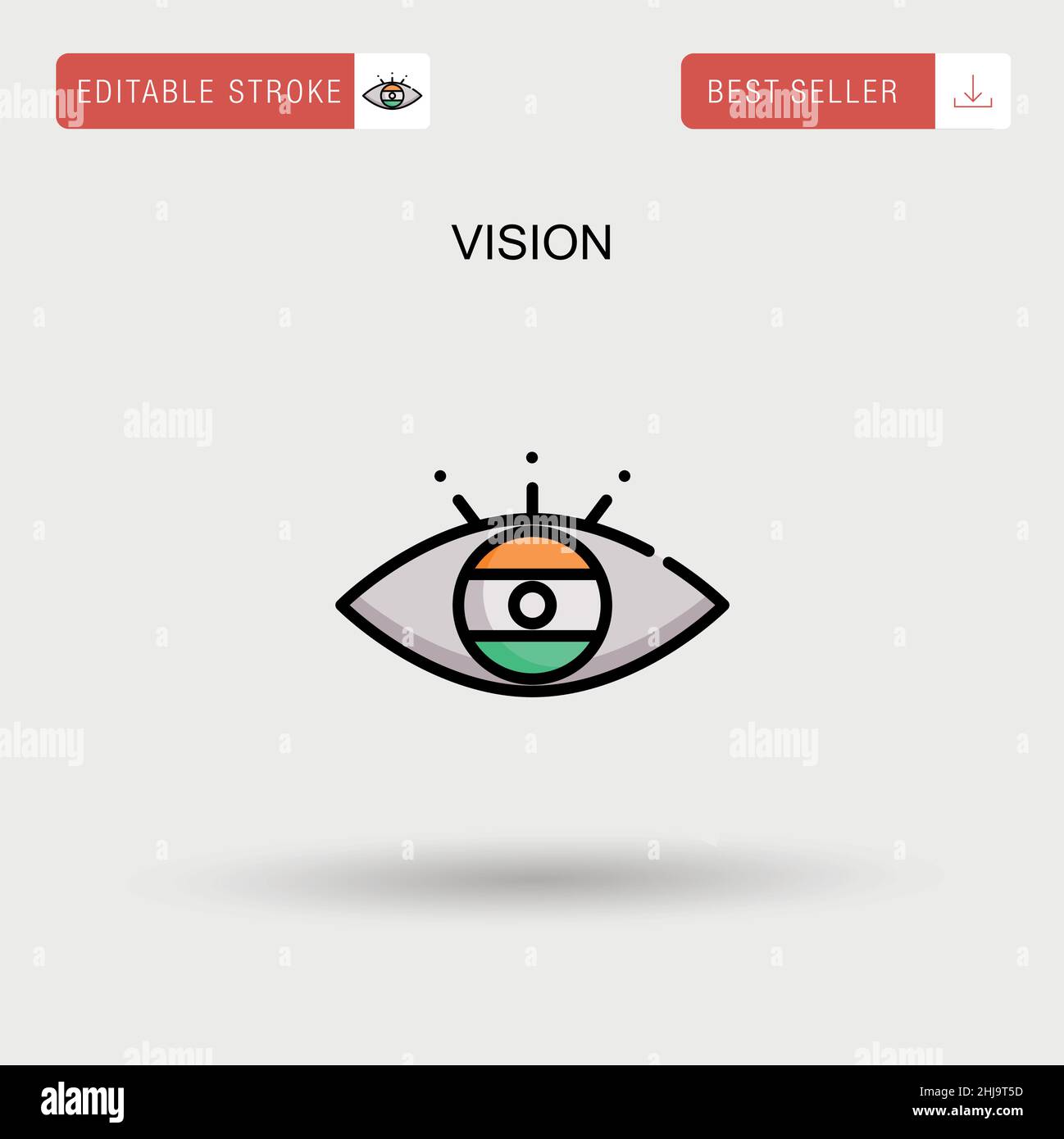 Vision Simple vector icon Stock Vector Image & Art - Alamy