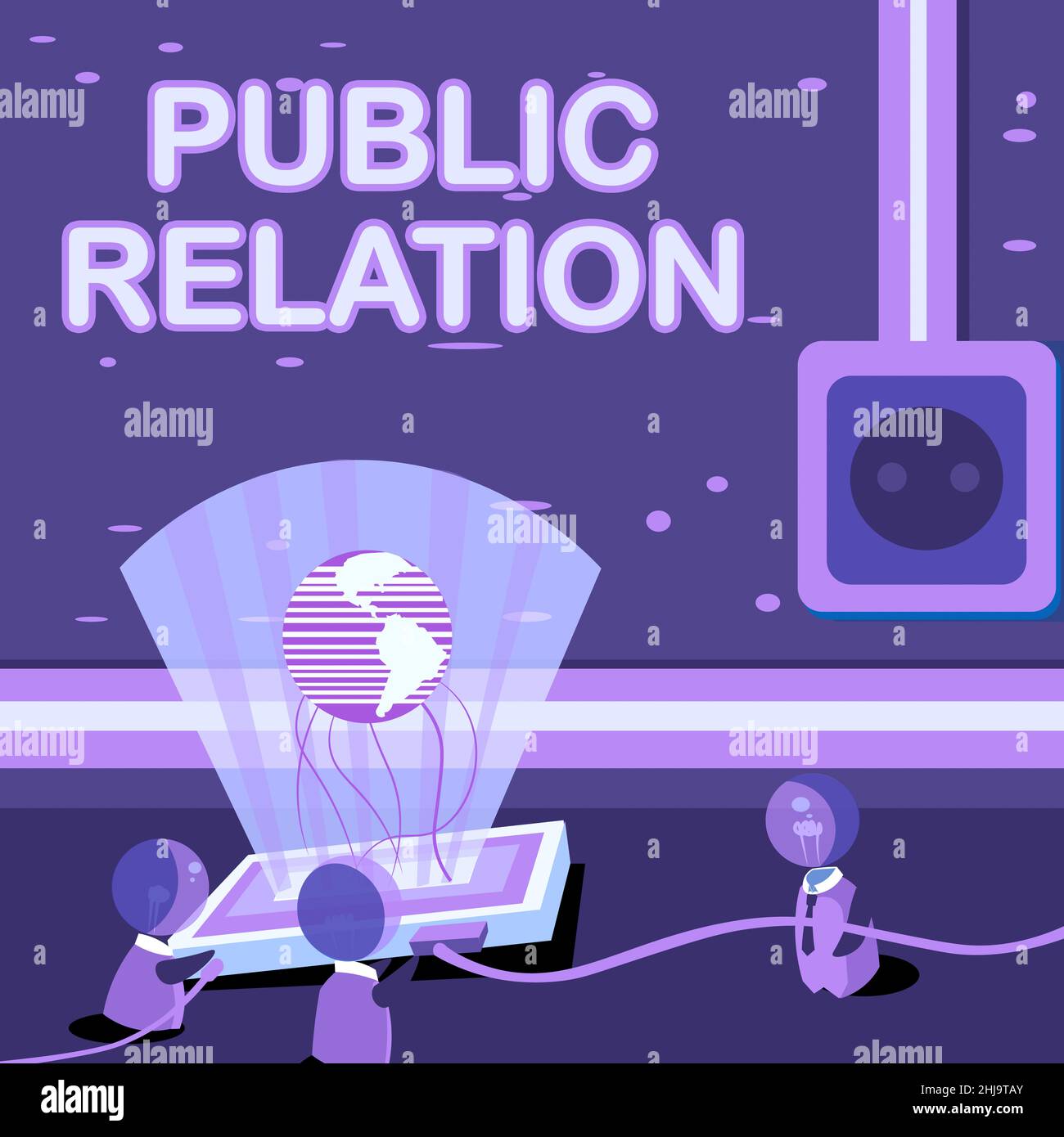 Hand writing sign Public Relation. Business approach practice of ...