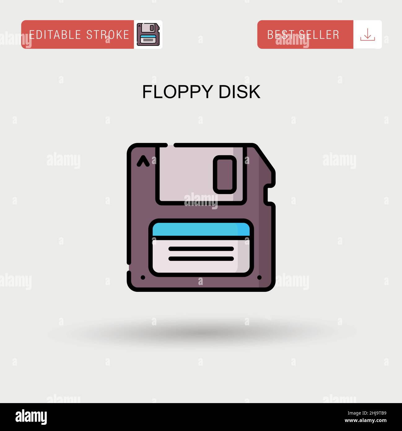 Floppy disk Simple vector icon Stock Vector Image & Art - Alamy