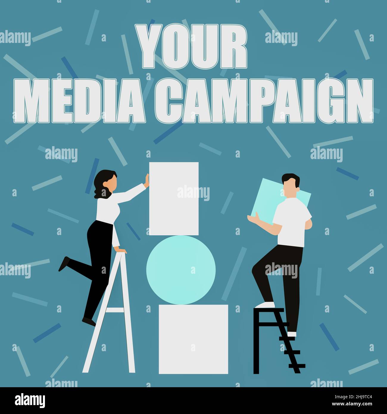 Text caption presenting Your Media Campaign. Concept meaning ...