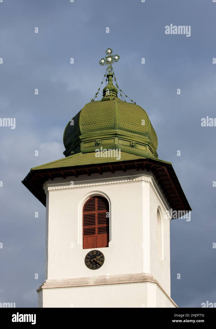 Beautiful shot of the Tower of the Agapia monastery in Romania Stock ...