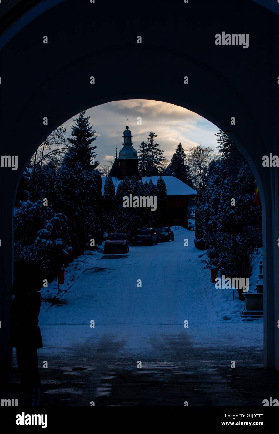 Beautiful shot of the Silha Monastery in Romania Stock Photo - Alamy
