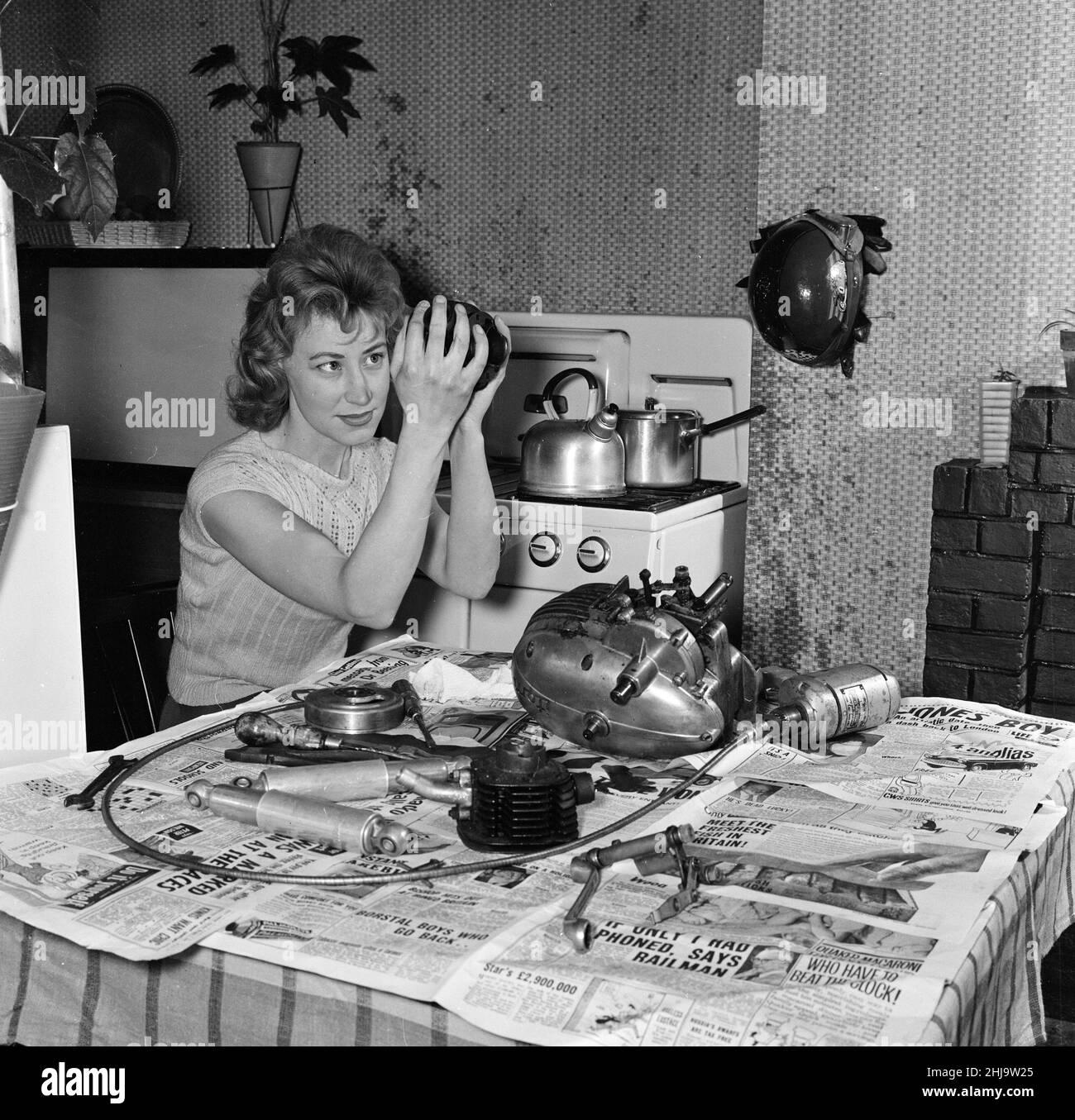 Beryl Swain, housewife and motorcycle road racer from Walthamstow ...