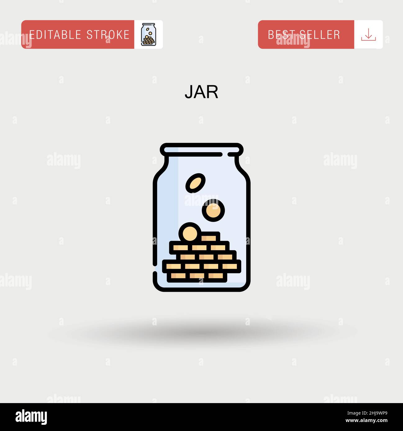 Jar Simple vector icon Stock Vector Image & Art - Alamy
