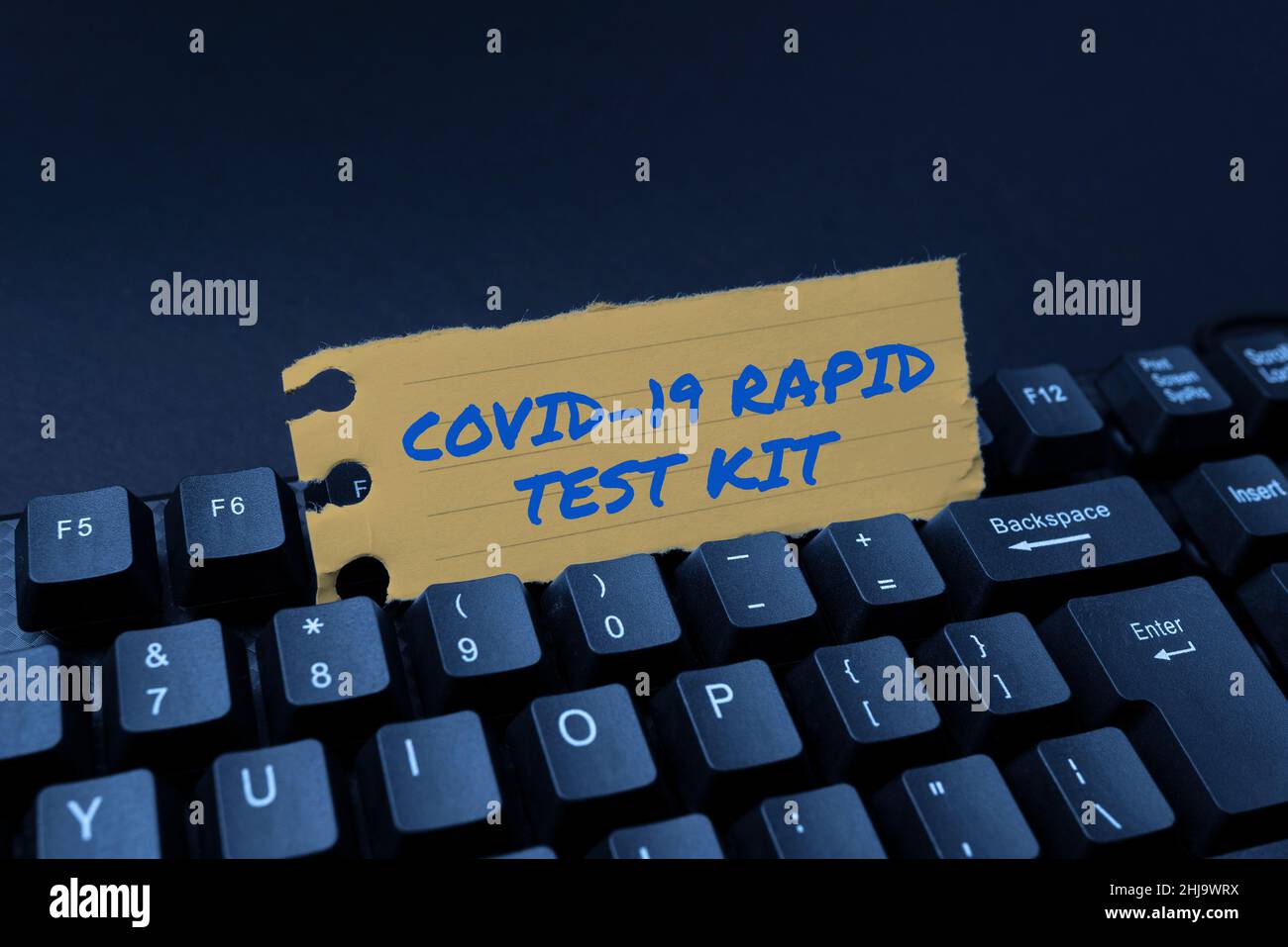 Handwriting text Rapid Test Kit. Business overview Emergency medical ...