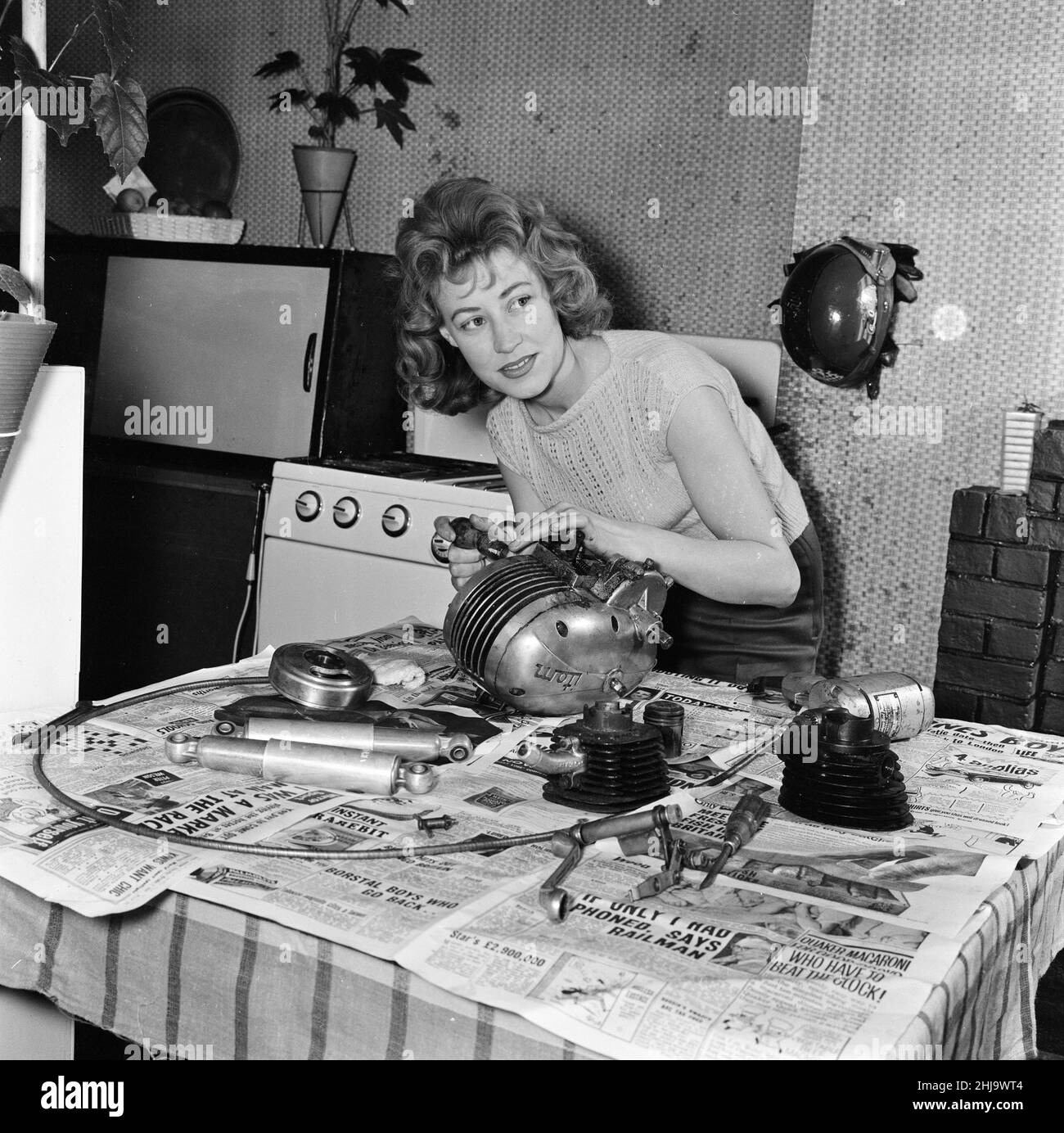 Beryl Swain, housewife and motorcycle road racer from Walthamstow ...