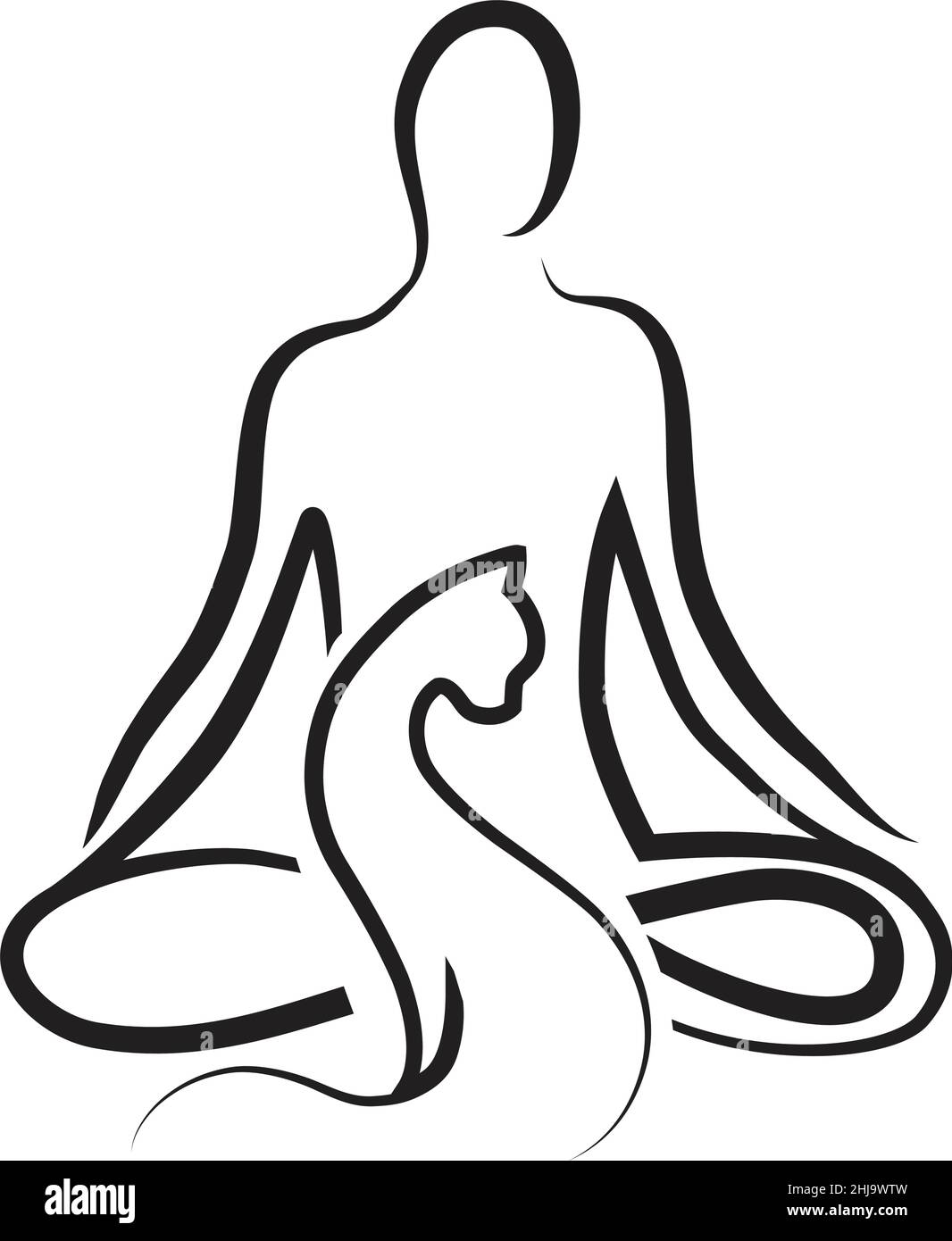 Cat fitness Stock Vector Images - Alamy