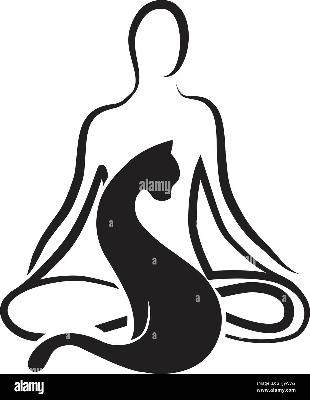 Balance cat pose Stock Vector Images - Alamy