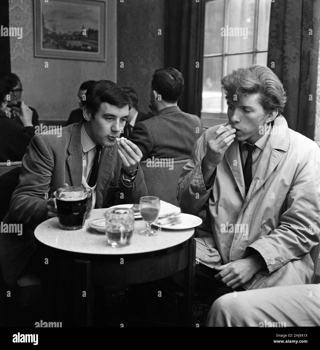 During a lunch break Black and White Stock Photos & Images - Alamy