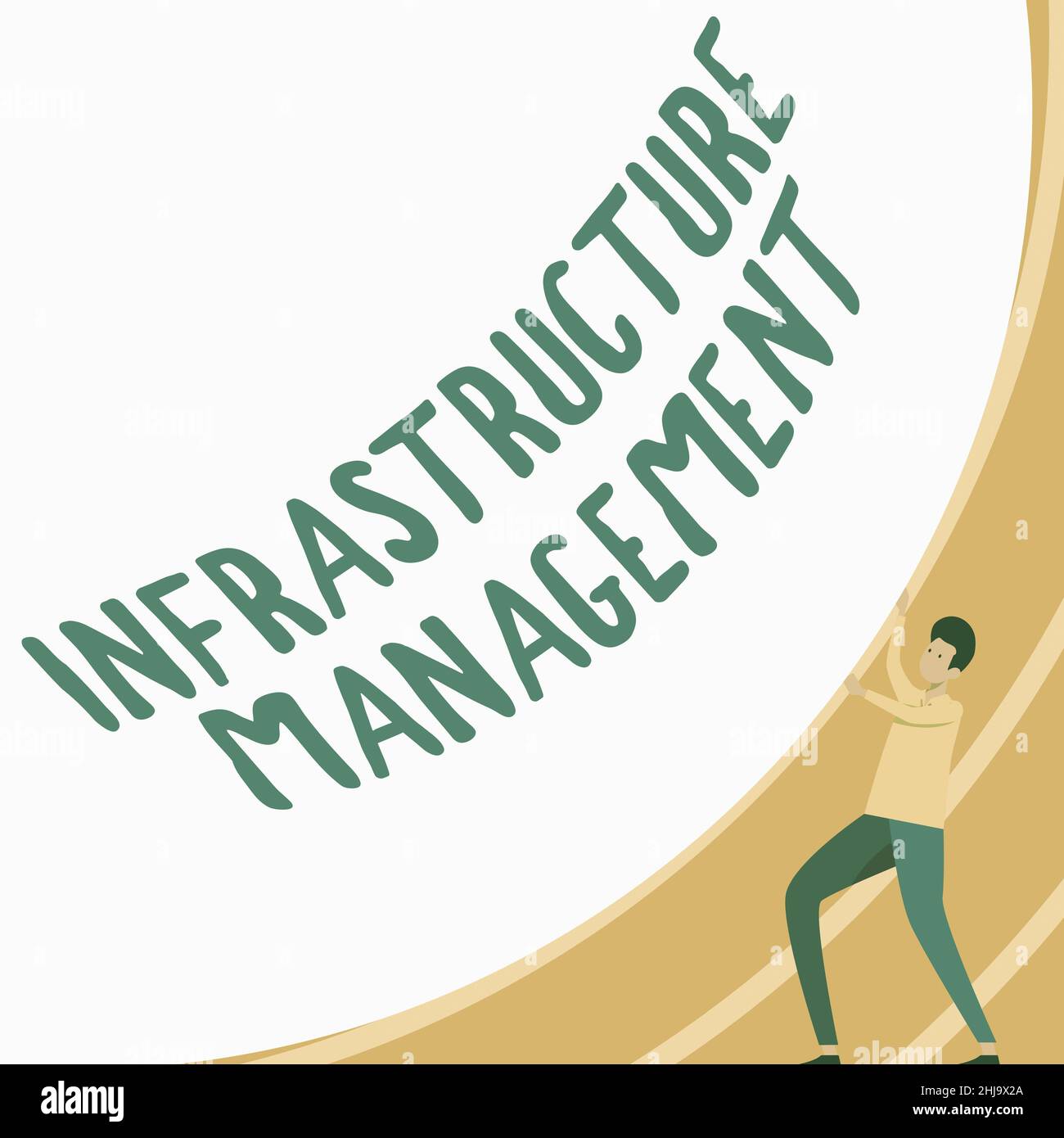 Writing Displaying Text Infrastructure Management Business Showcase Minimize Downtime Maintain