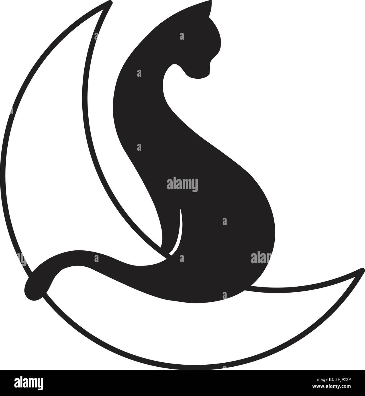 Cat space moon Cut Out Stock Images & Pictures - Alamy