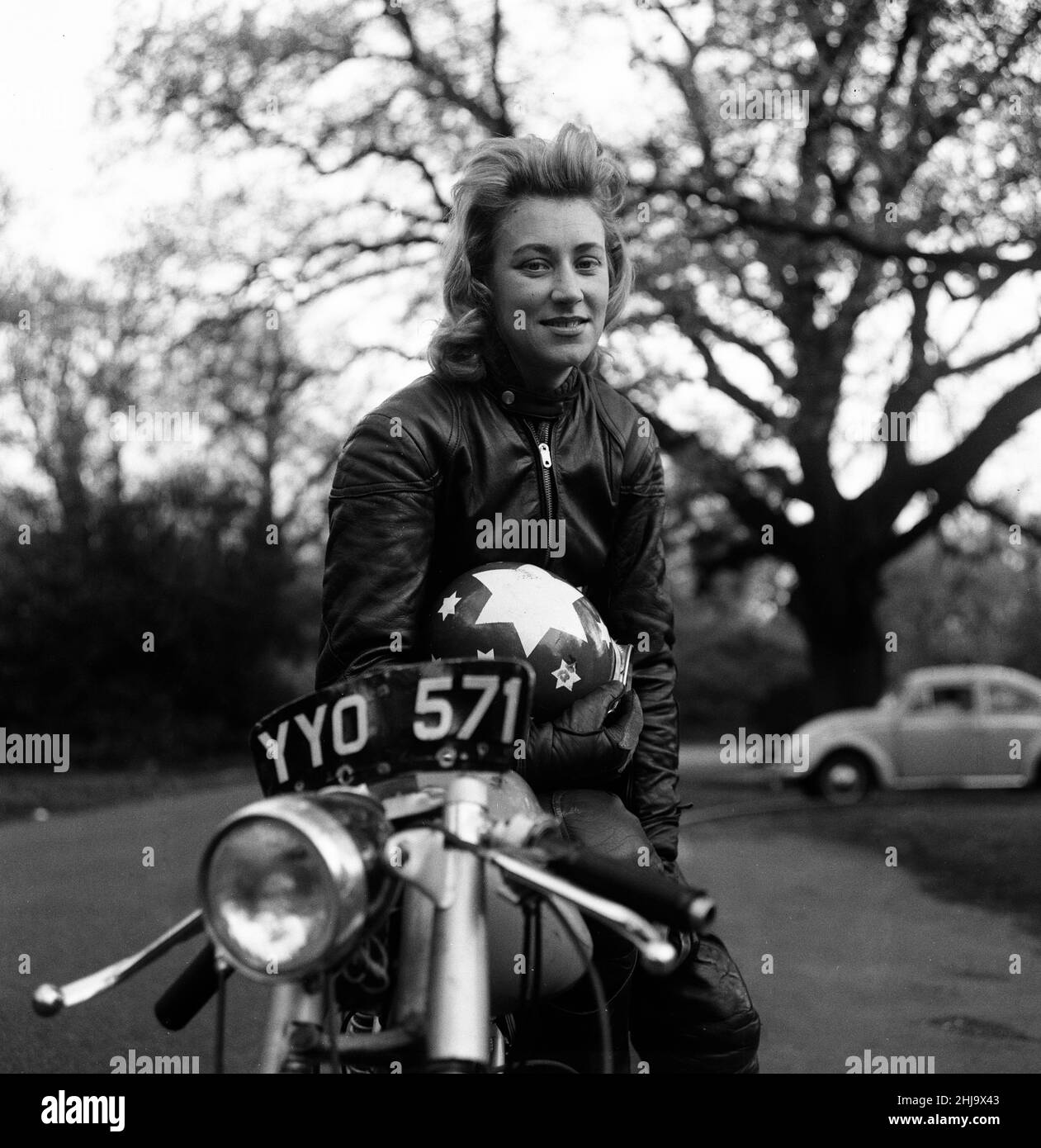 Beryl Swain, housewife and motorcycle road racer from London, she will ...