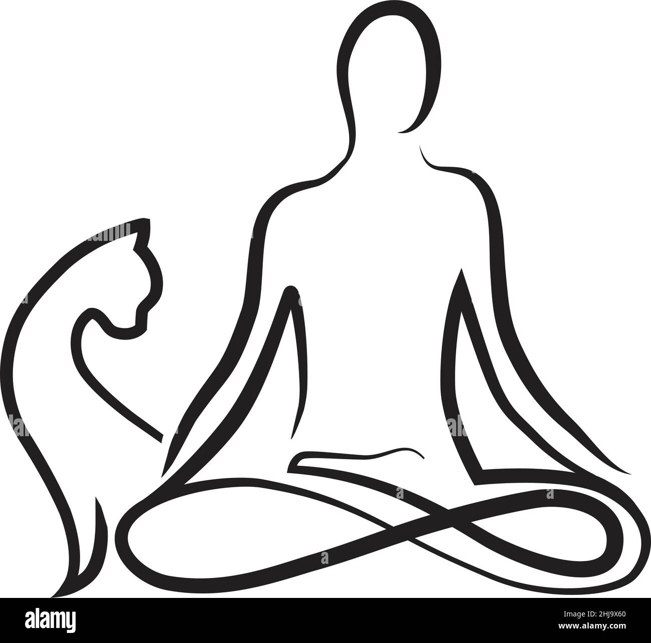 Cat exercise vector Stock Vector Images - Alamy