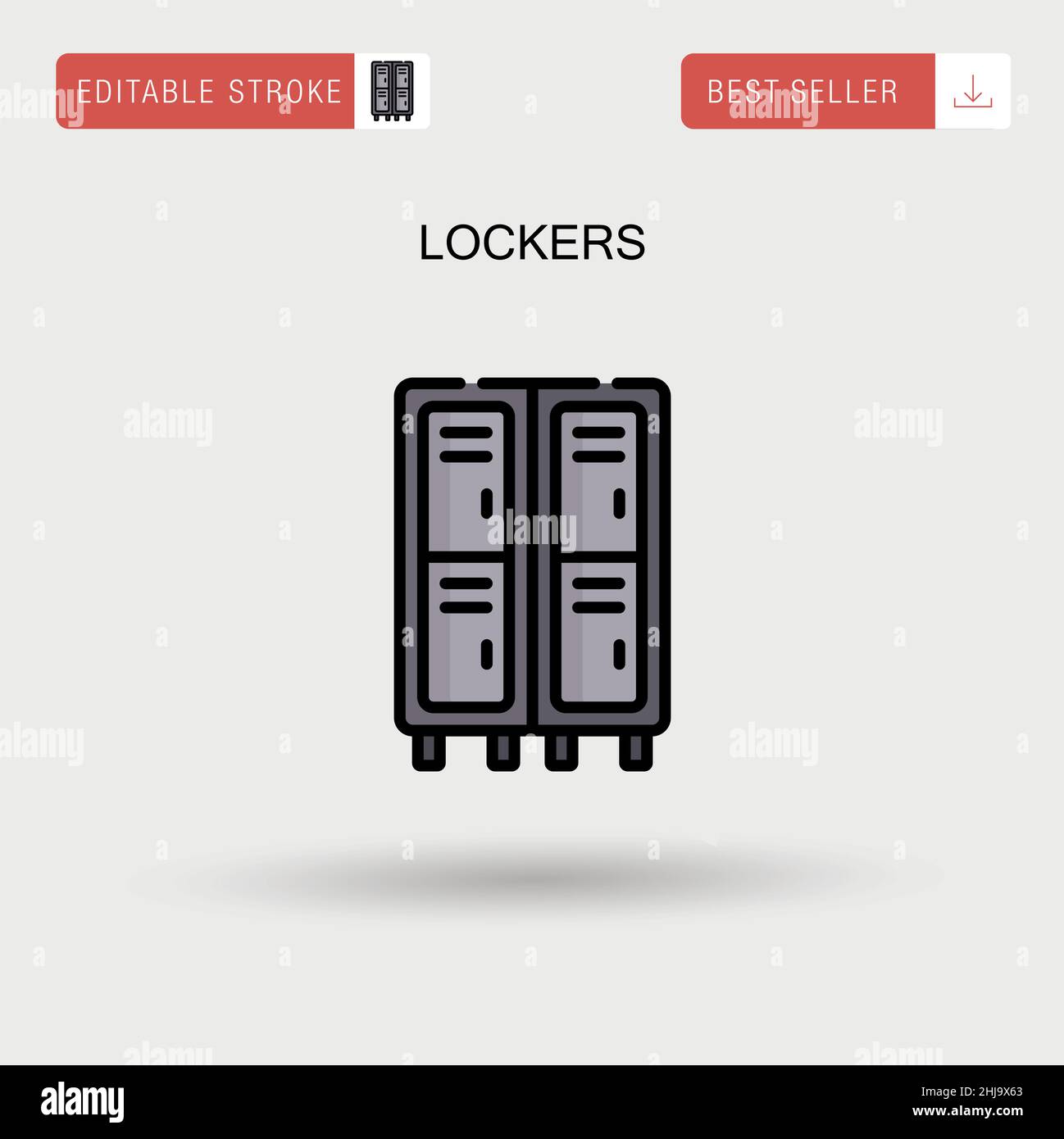 Row school storage lockers Stock Vector Images - Alamy