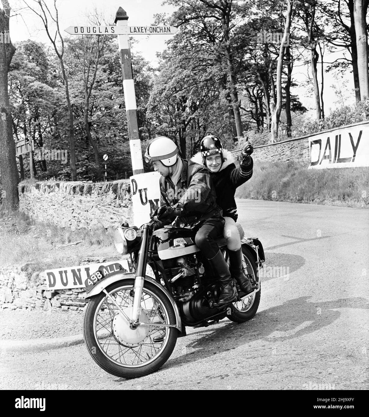 Beryl Swain, motorcycle road racer and the first woman to compete solo ...