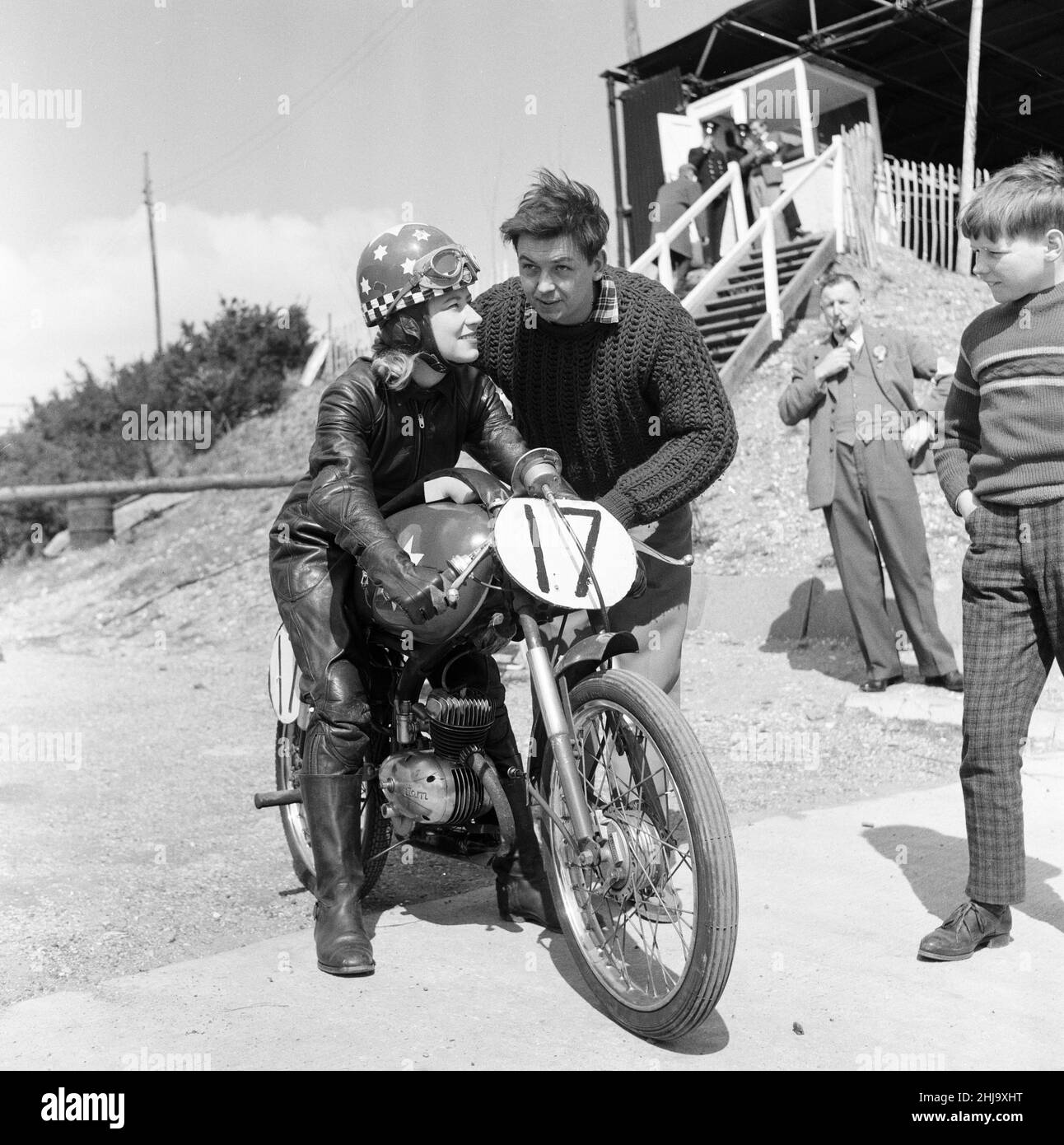 Beryl Swain, motorcycle road racer from London, she will be competing ...