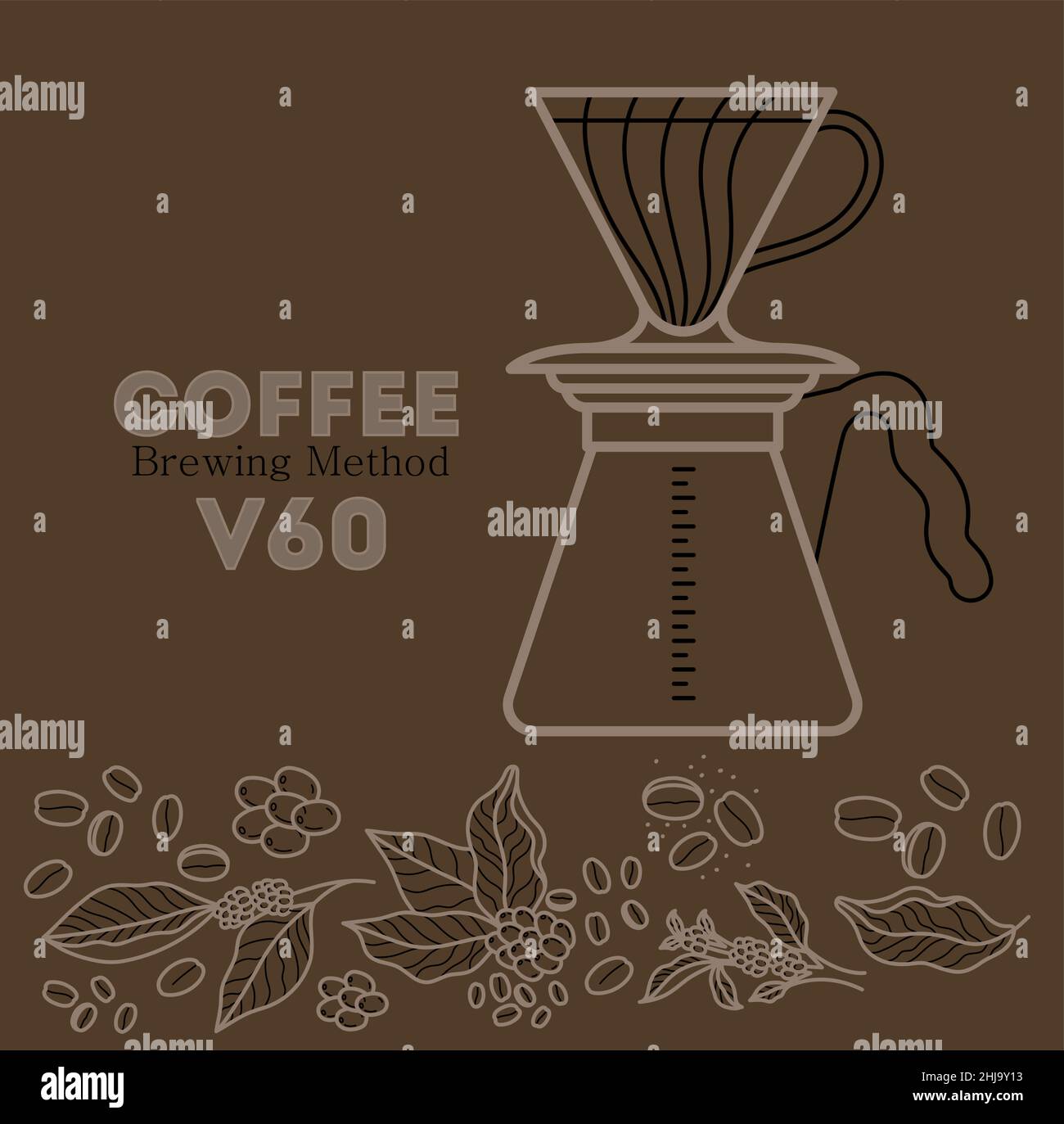 coffee v60 card Stock Vector Image & Art - Alamy