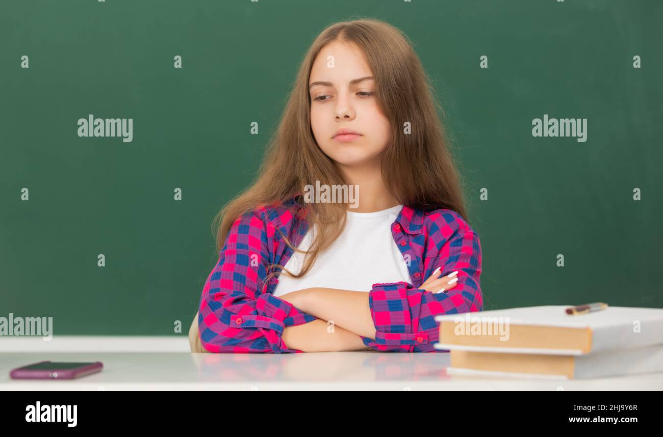 Sad child classroom hi-res stock photography and images - Alamy