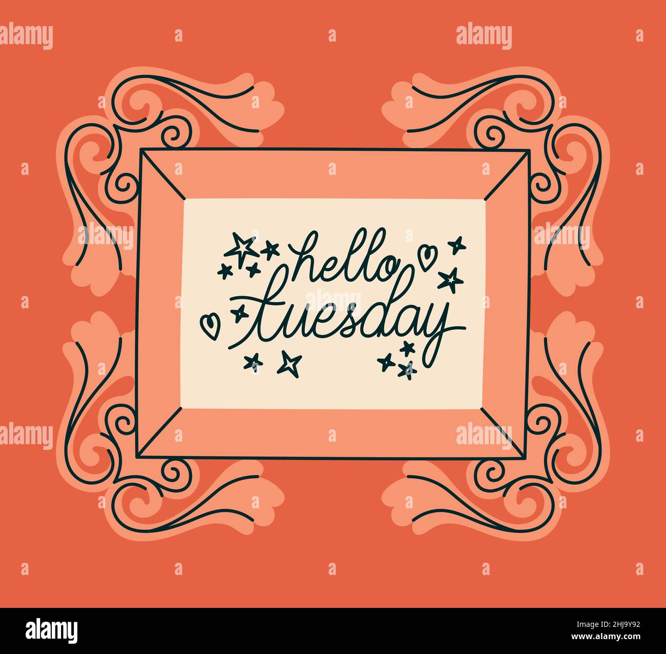 frame of hello tuesday Stock Vector Image & Art - Alamy