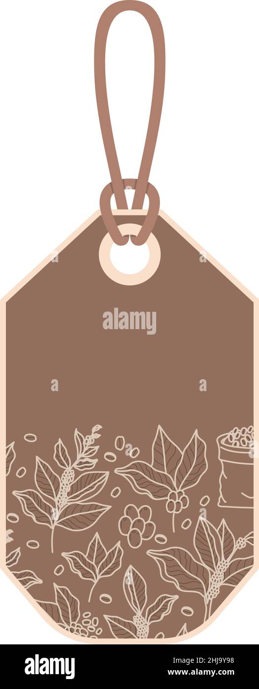 coffee tag illustration Stock Vector Image & Art - Alamy