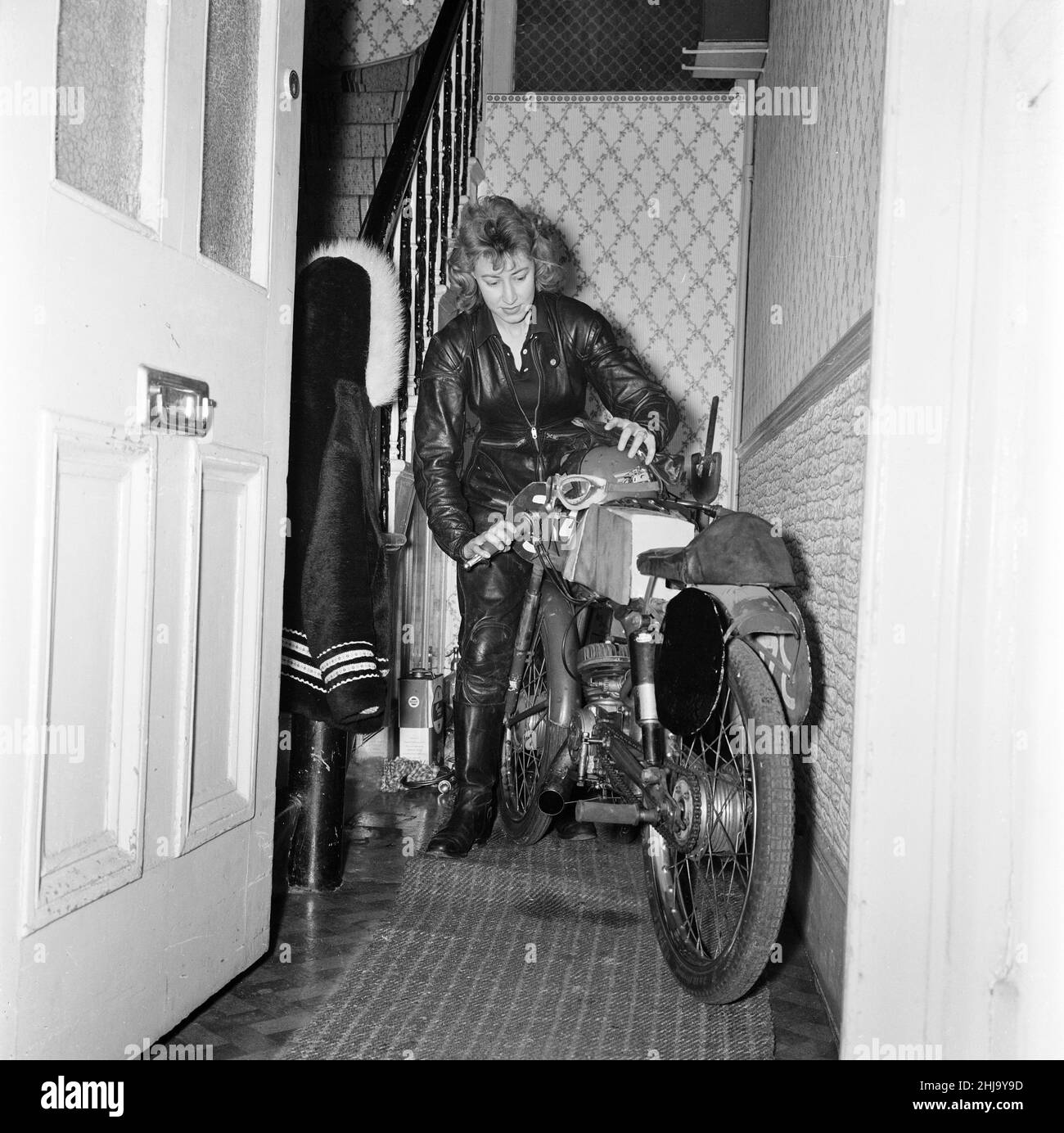 Beryl Swain, housewife and motorcycle road racer from Walthamstow ...
