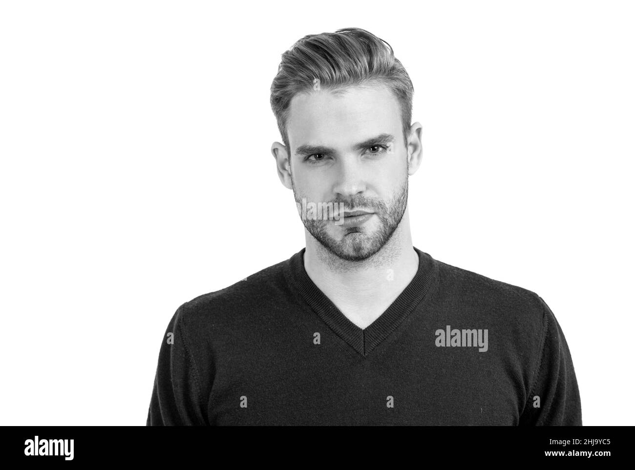 Young unshaven hi-res stock photography and images - Alamy