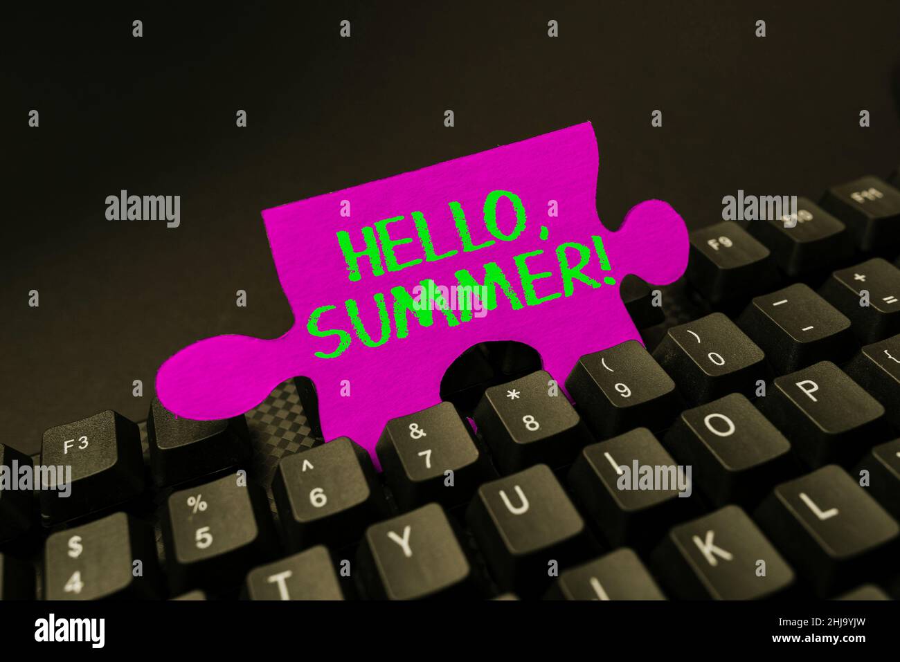 Text showing inspiration Hello, Summer. Business showcase greeting used ...