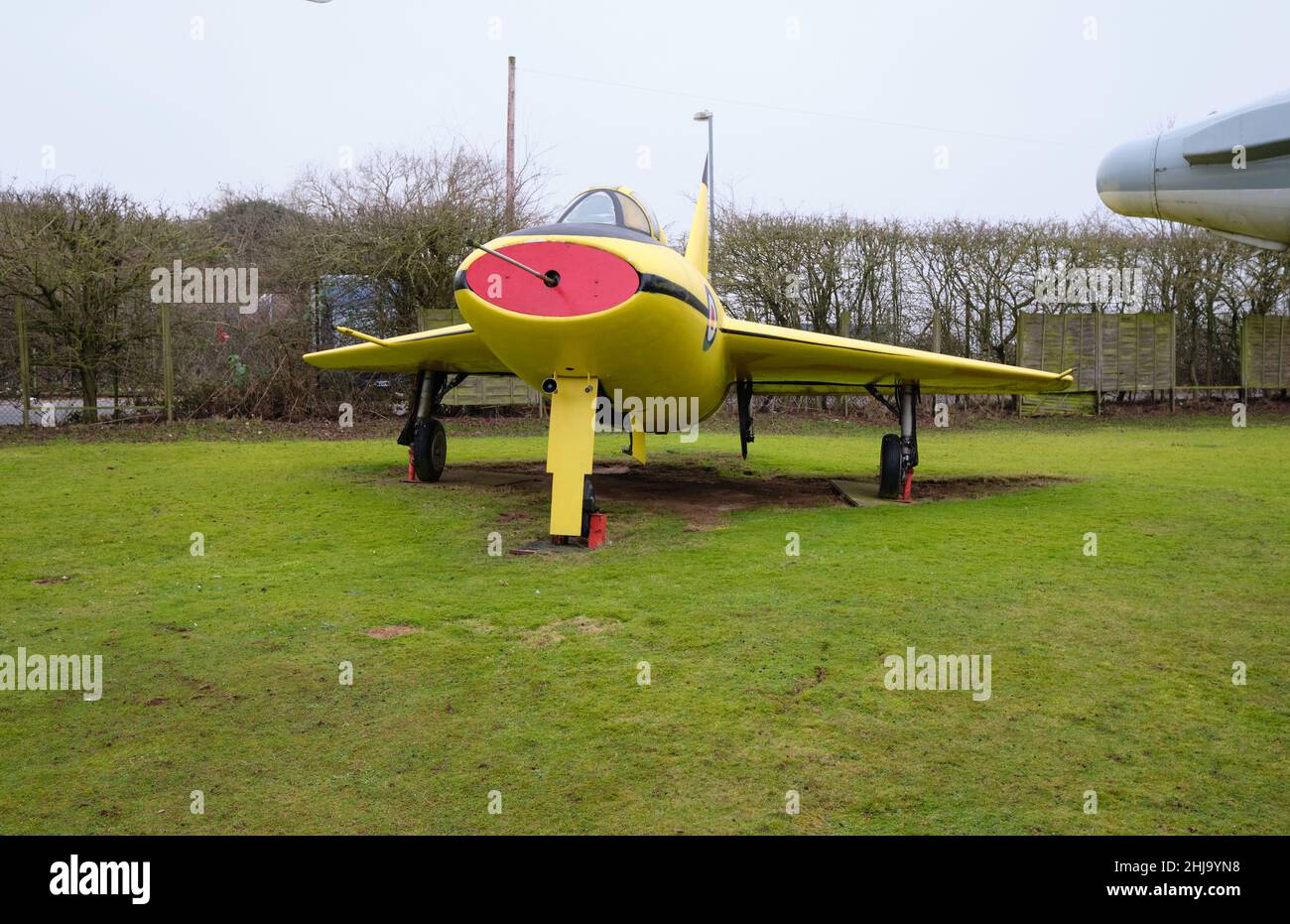 Old small yellow training aircraft Stock Photo - Alamy