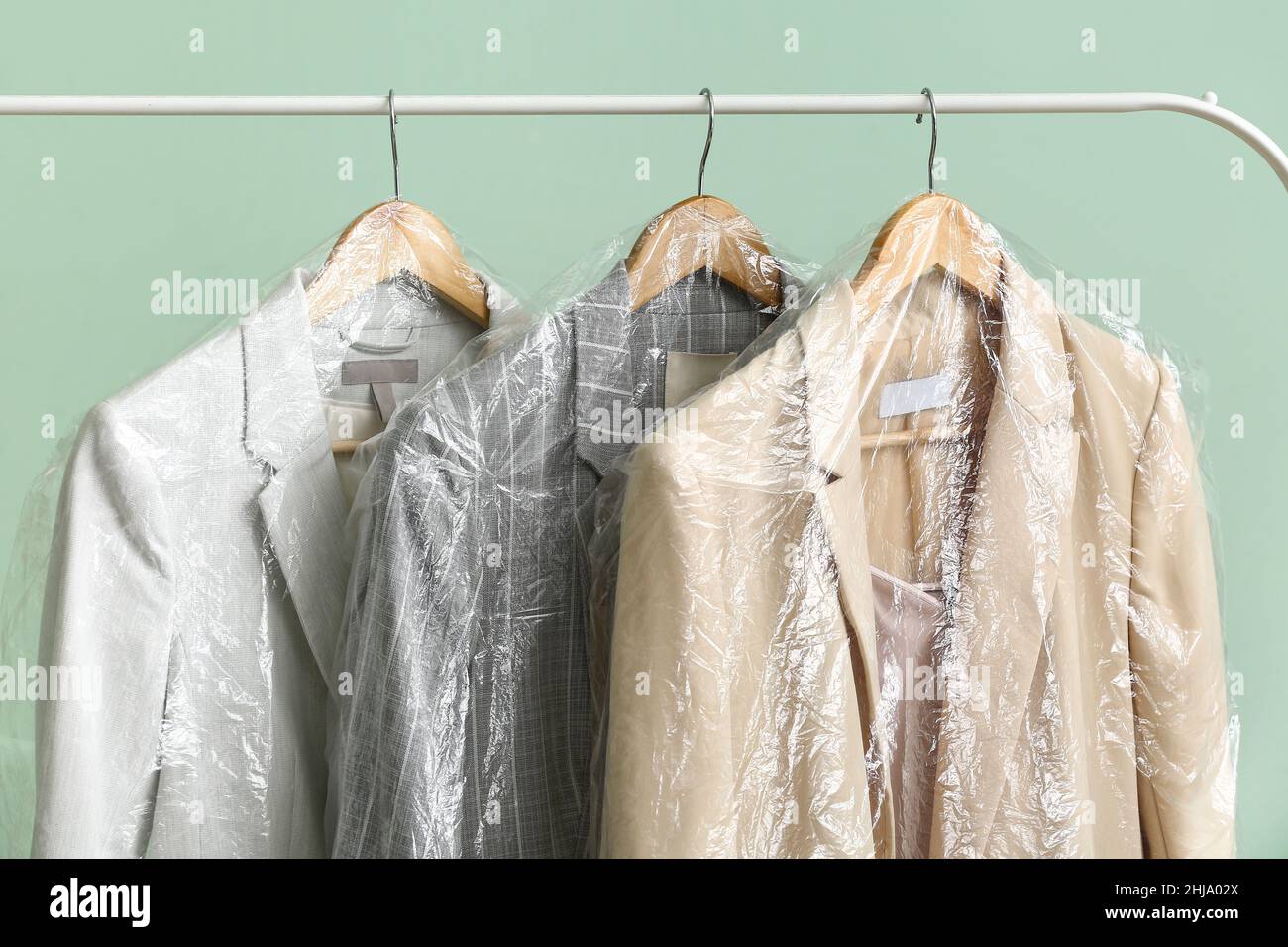 Plastic jackets hi-res stock photography and images - Alamy